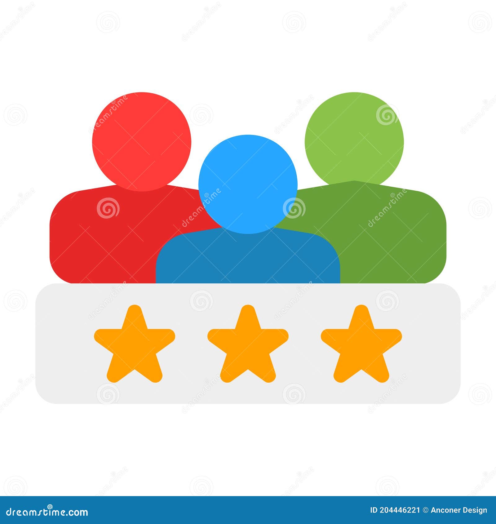 Customer Testimonial Icon in Flat Style for Any Projects Stock Vector ...