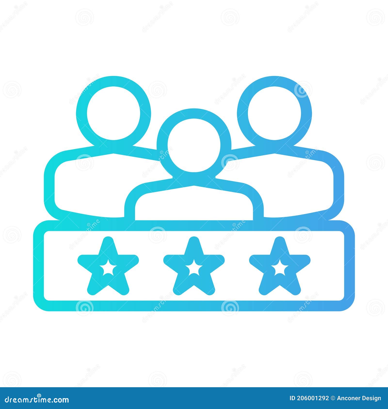 Customer Testimonial Icon in Gradient Style for Any Projects Stock ...