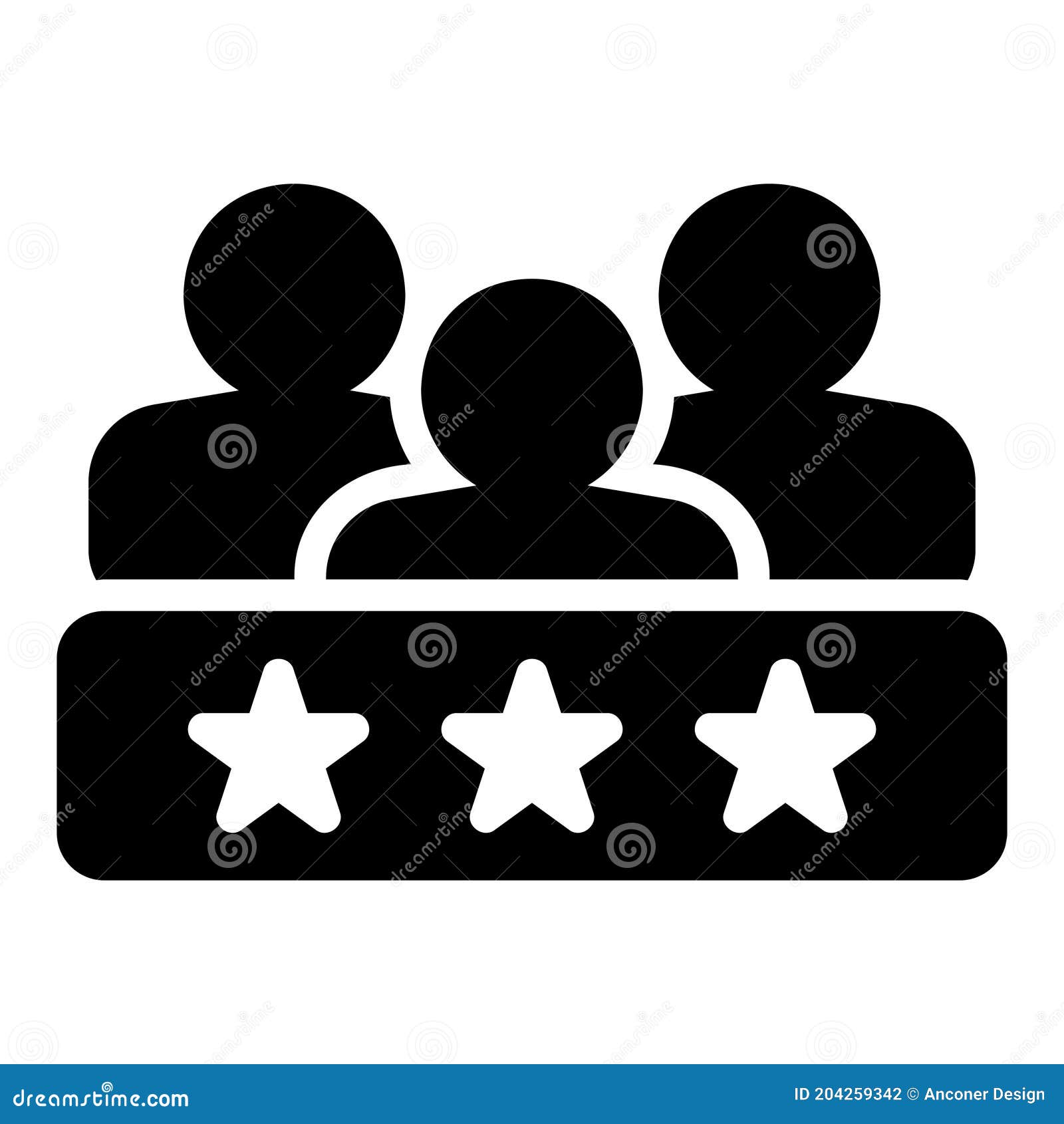 Customer Testimonial Icon in Solid Style for Any Projects Stock Vector ...