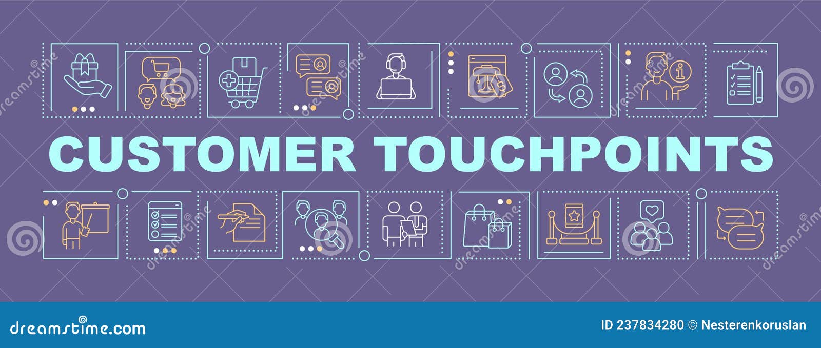 Customer Touchpoints Word Concepts Purple Banner Stock Vector ... Customer Touchpoints Word Concepts Purple Banner Stock Vector ...