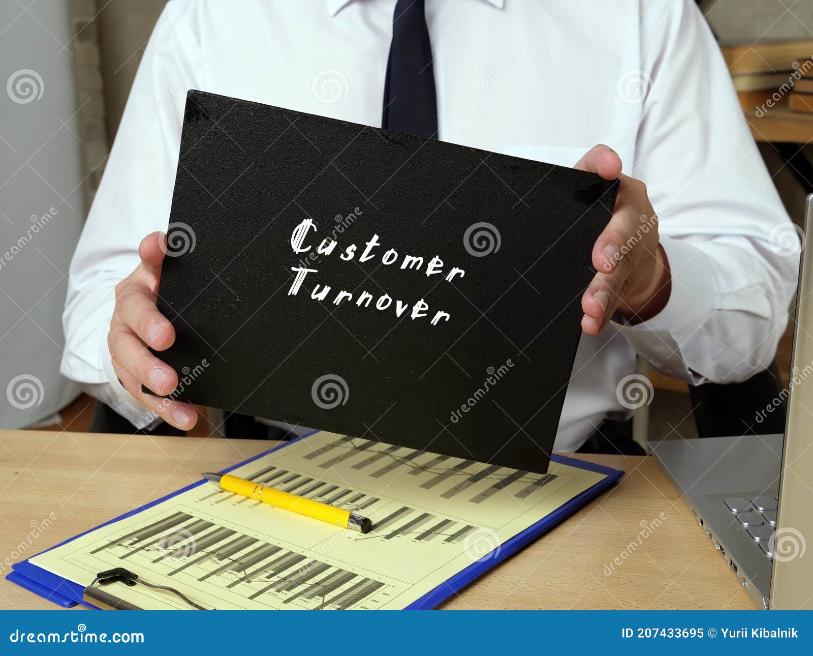 Customer Turnover Sign on the Page Stock Image - Image of deal, speech ...
