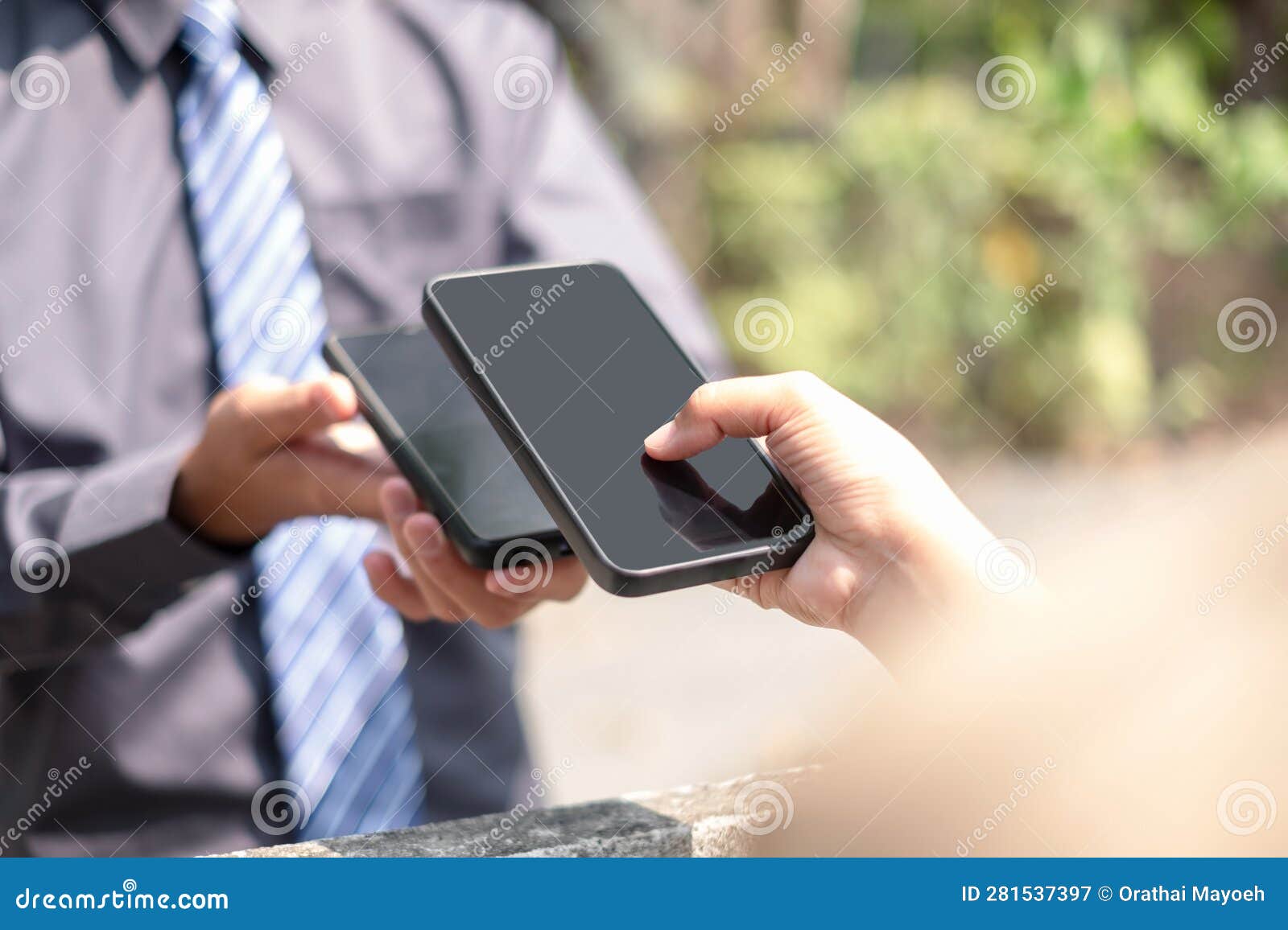 Customer Using Smartphones for Payment Cashless QR Scan Code Technology ...