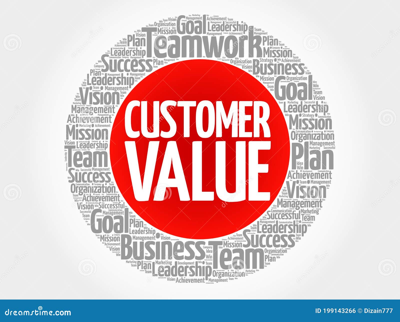 Customer Value Circle Word Cloud Stock Illustration - Illustration of efficiency, collage: 199143266