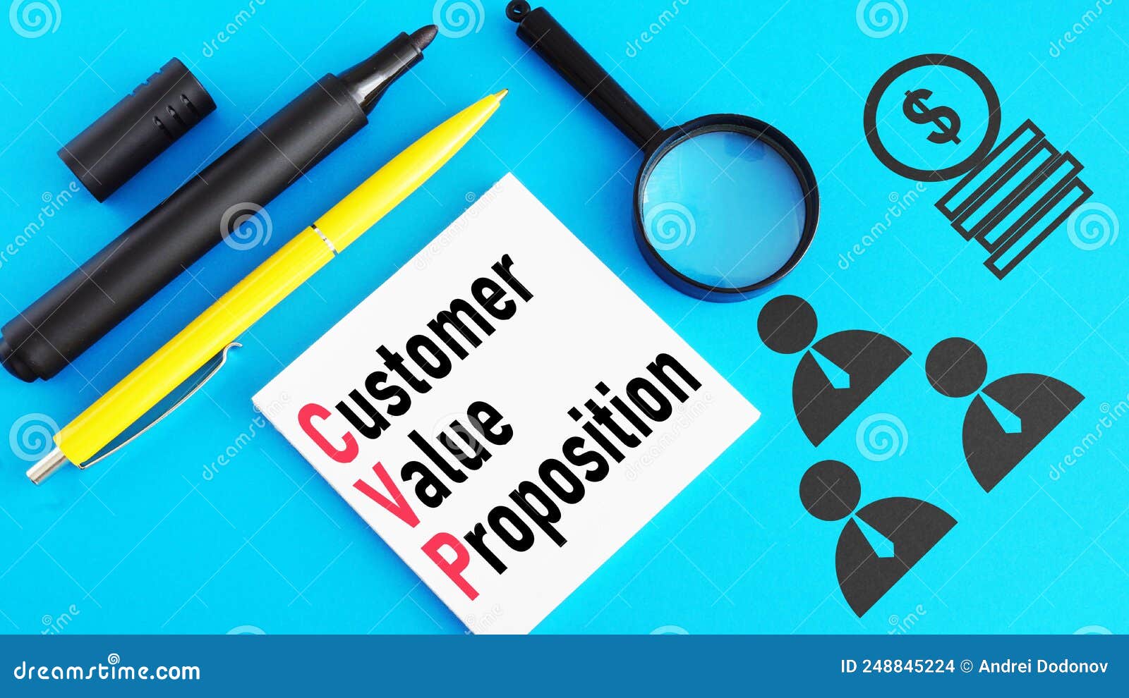 Customer Value Proposition CVP is Shown Using the Text Stock Photo ...
