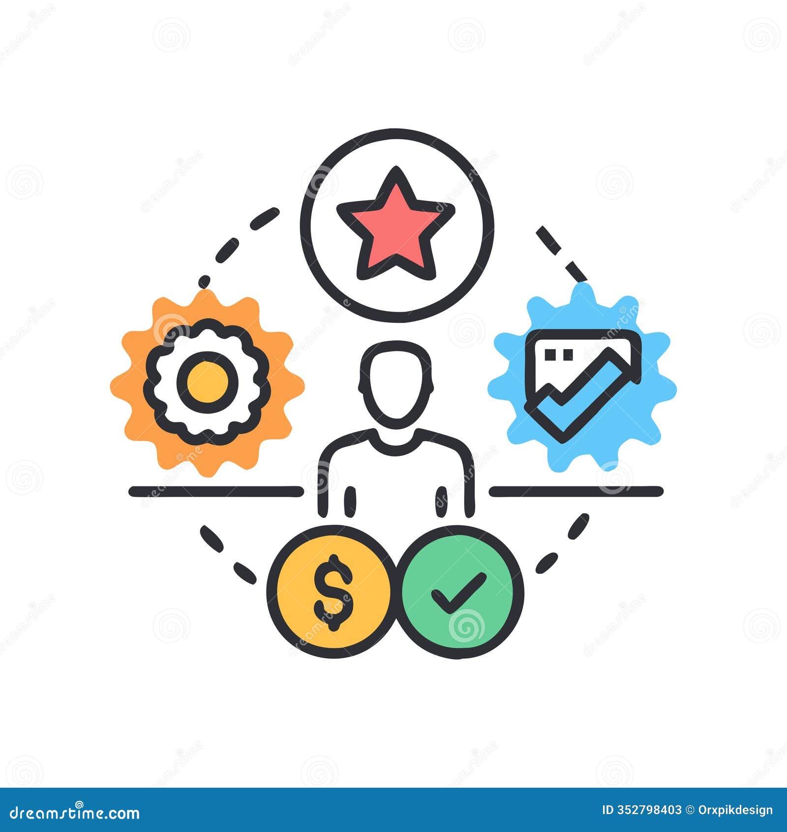 Customer Value On Gearwheels Royalty-Free Stock Photo | CartoonDealer ...