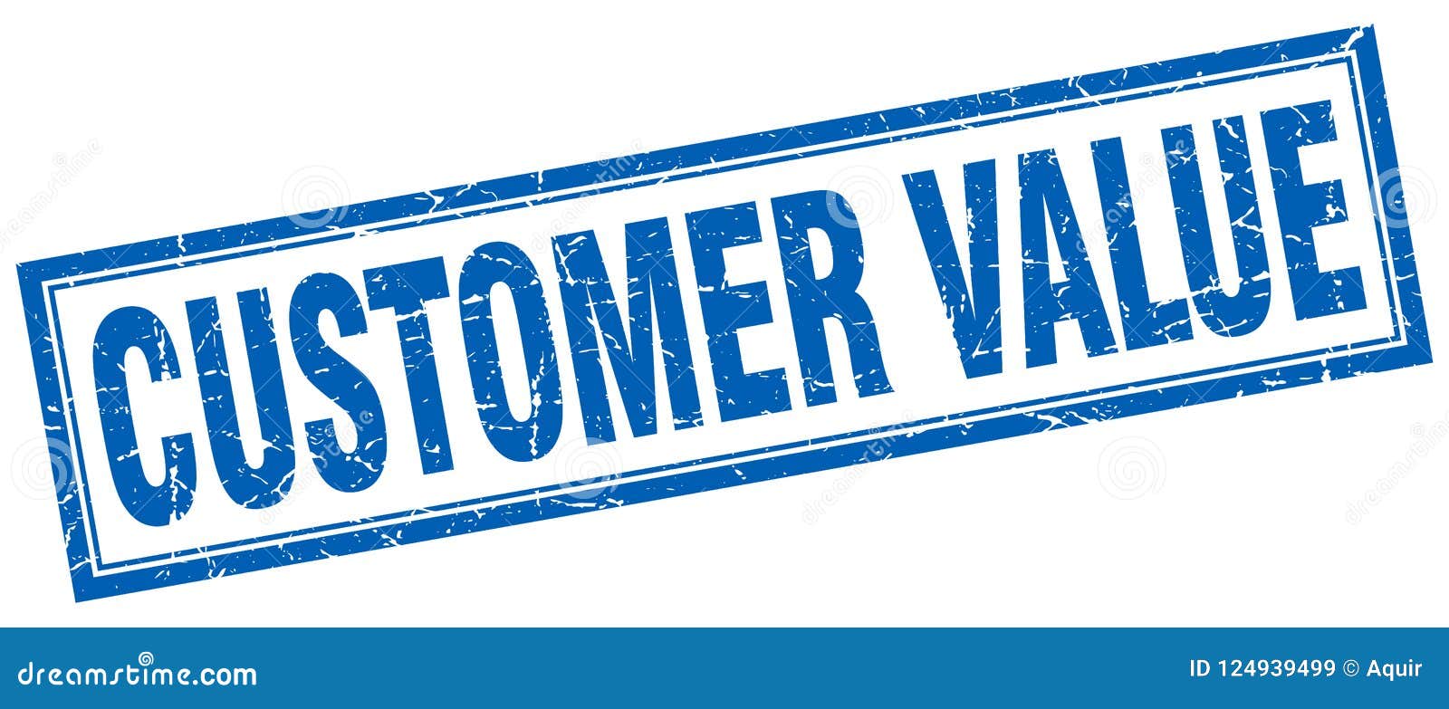 Customer value stamp stock vector. Illustration of value - 124939499