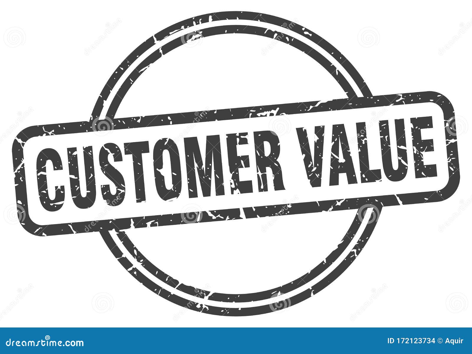 Customer Value Stamp. Customer Value Round Grunge Sign Stock Vector ...