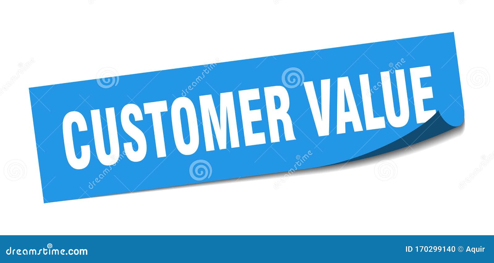 Customer Value Sticker. Customer Value Square Sign Stock Vector ...
