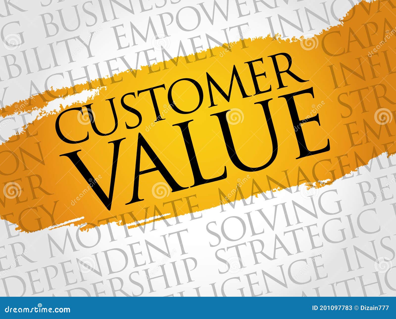 Customer Value word cloud stock illustration. Illustration of people ...