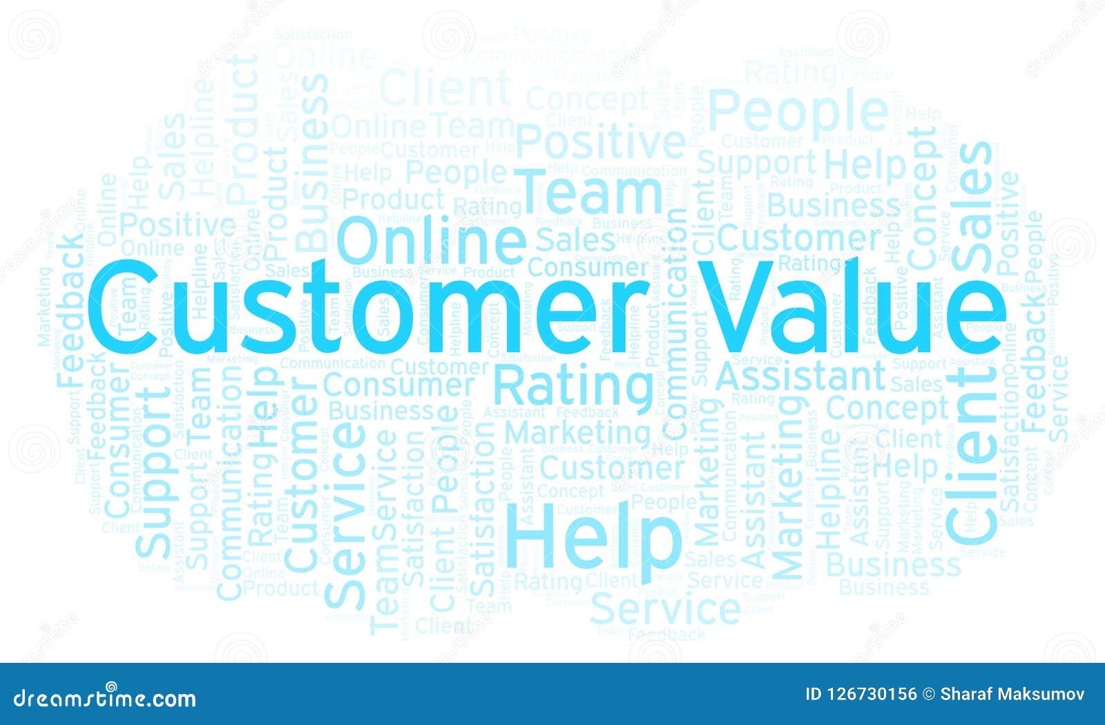 Customer Value word cloud. stock illustration. Illustration of value ...