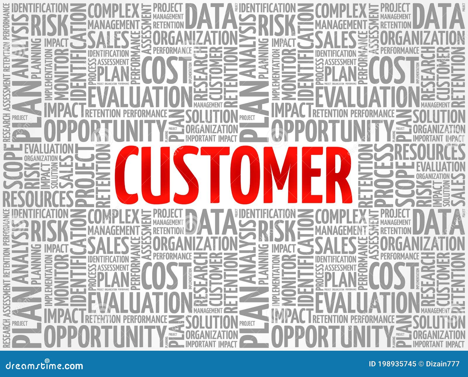Customer Word Cloud Collage Stock Illustration - Illustration of option ...