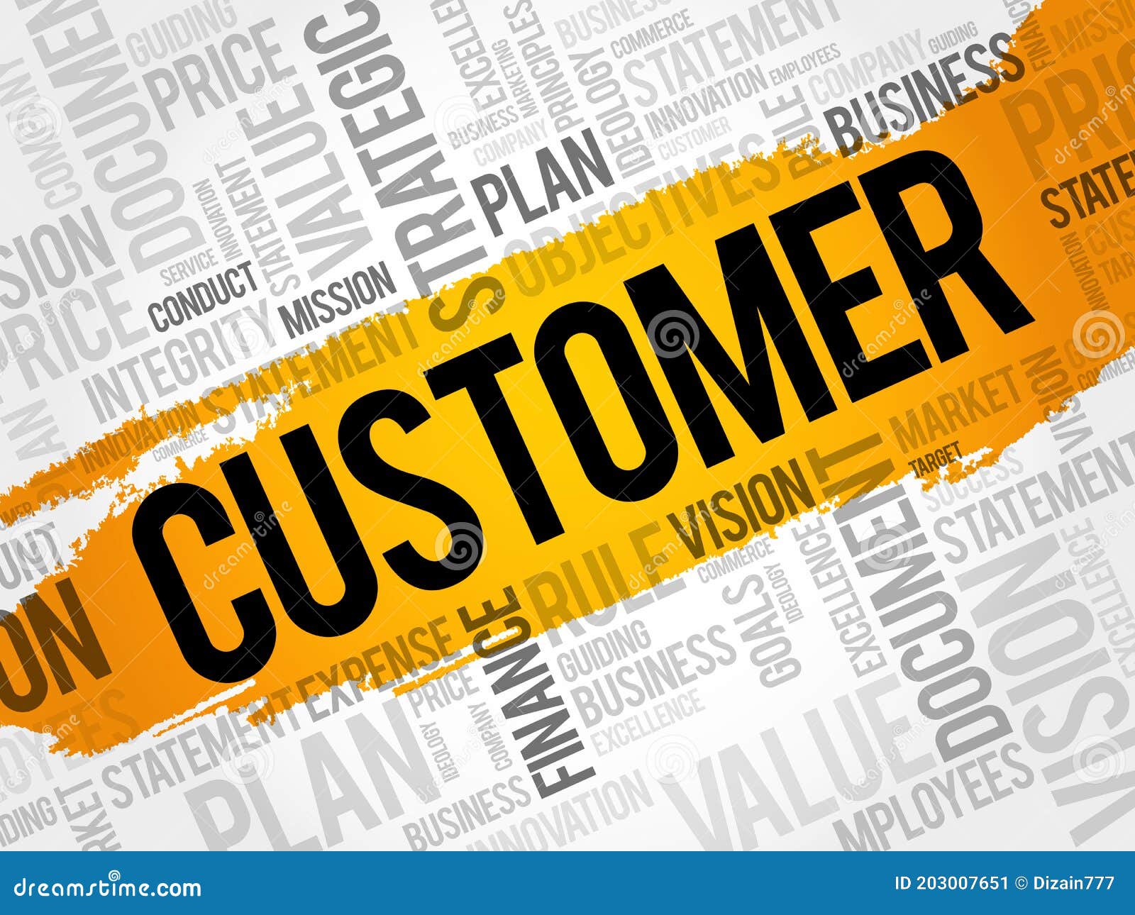 Customer Word Cloud Collage Stock Illustration - Illustration of ...