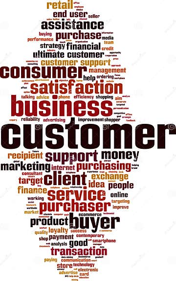 Customer word cloud stock vector. Illustration of target - 175107333