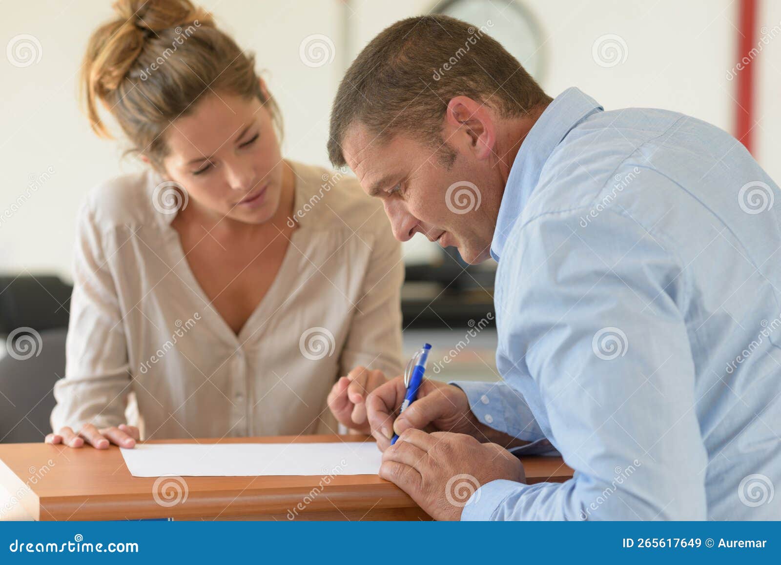 Customer Writing Product Preference Stock Image - Image of ...