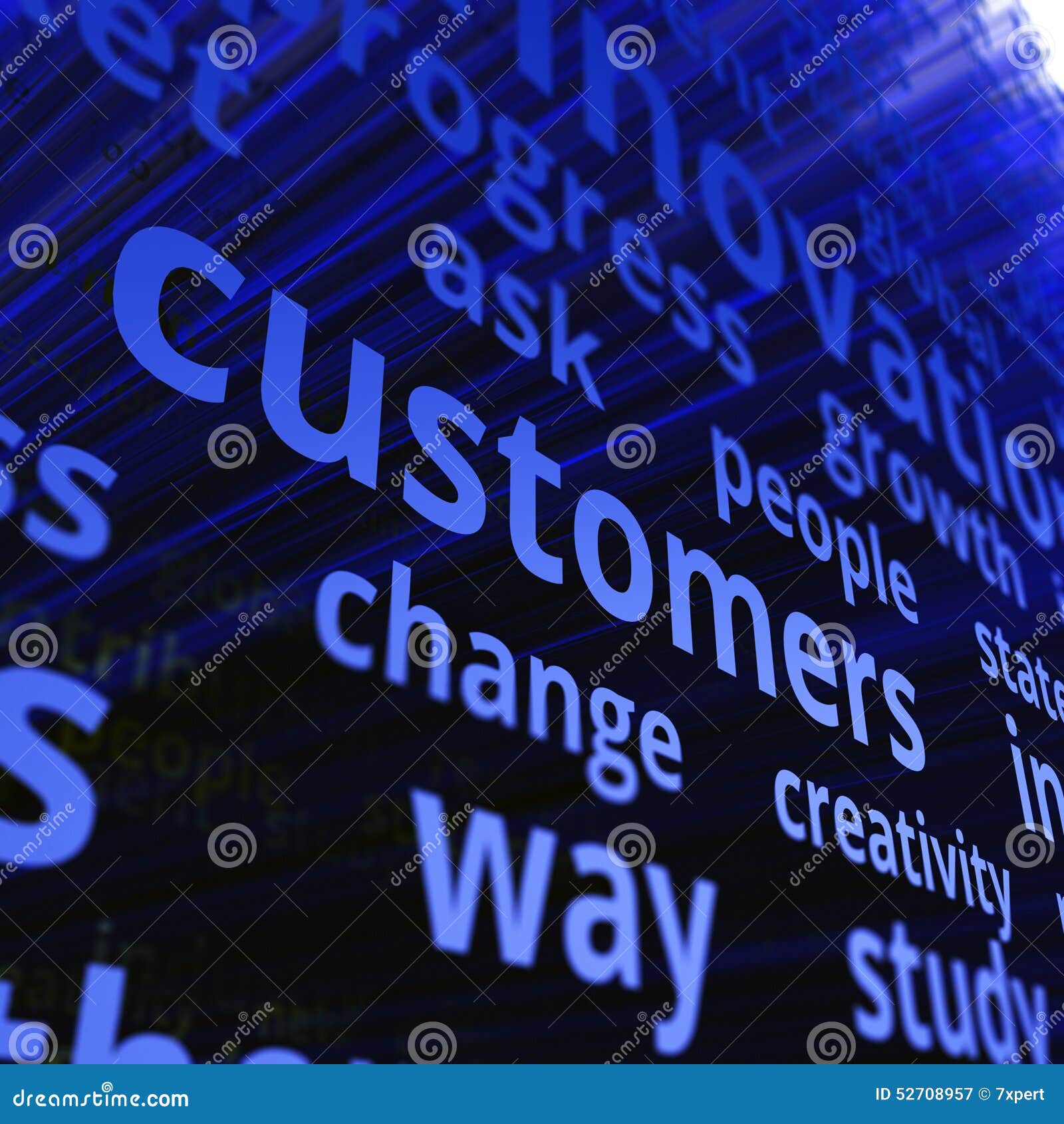 Customers concept stock illustration. Illustration of market - 52708957