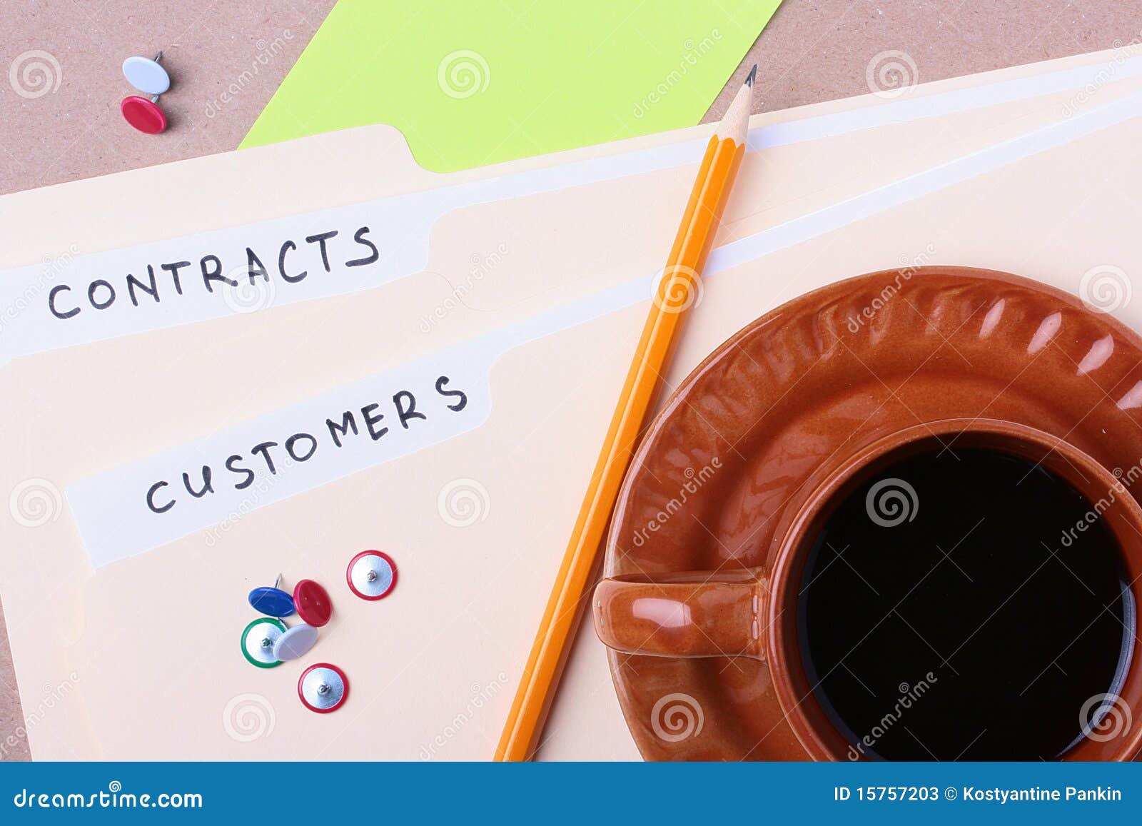 Customers and contracts stock image. Image of customer - 15757203
