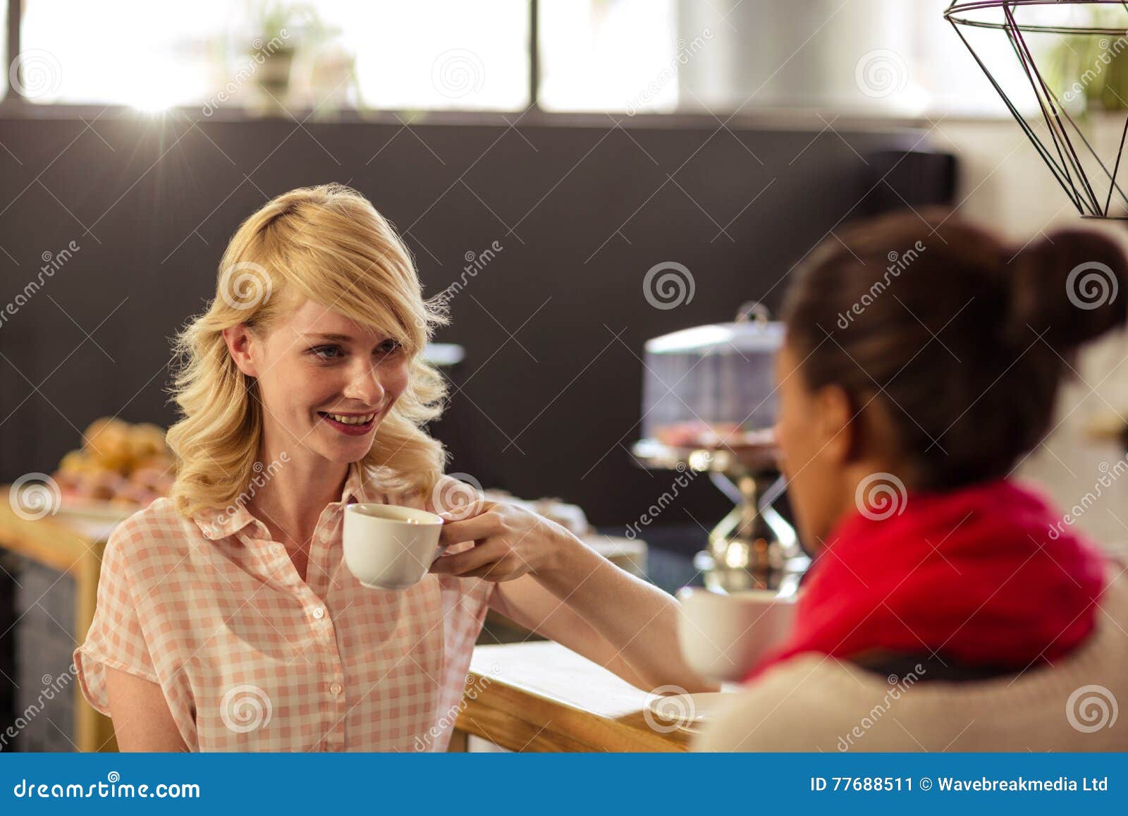 Customers Drinking a Coffee Stock Image - Image of drinking, customer ...