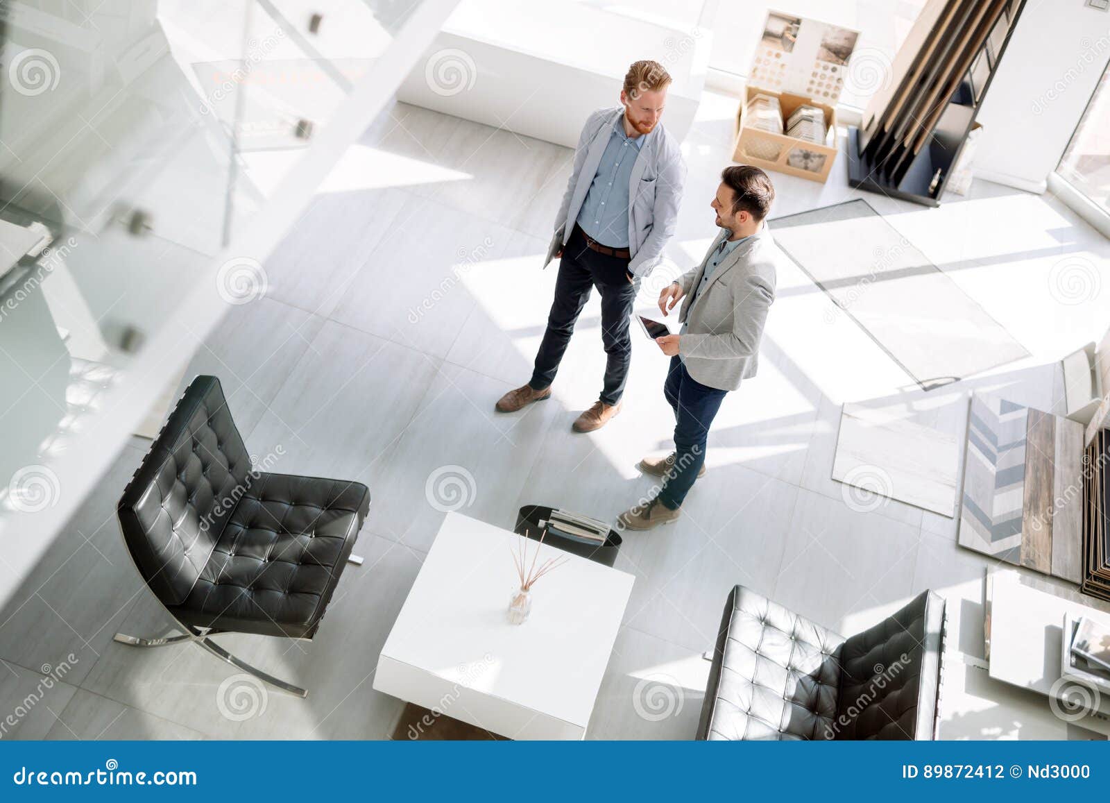 Customers Entering Interior Design Store Stock Photo - Image of floor ...