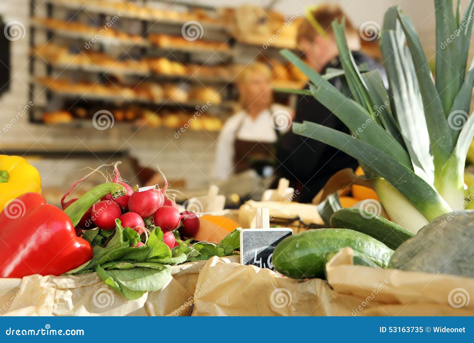 Customers at the Grocery Store Stock Image - Image of vegetables ...