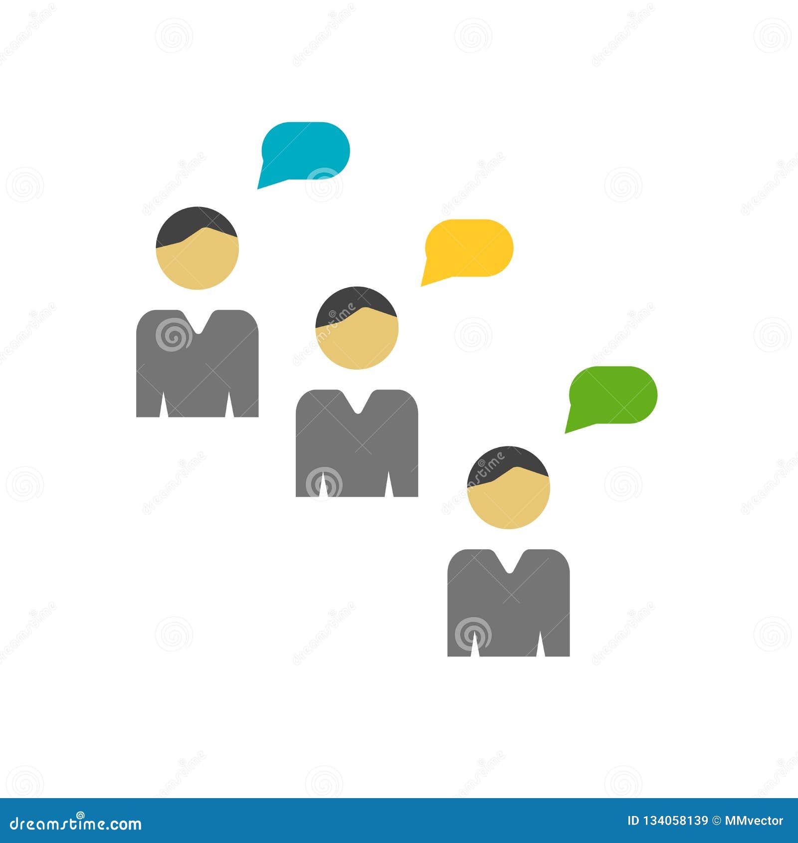 Customers Icon On White Background. Simple Element Illustration From ...