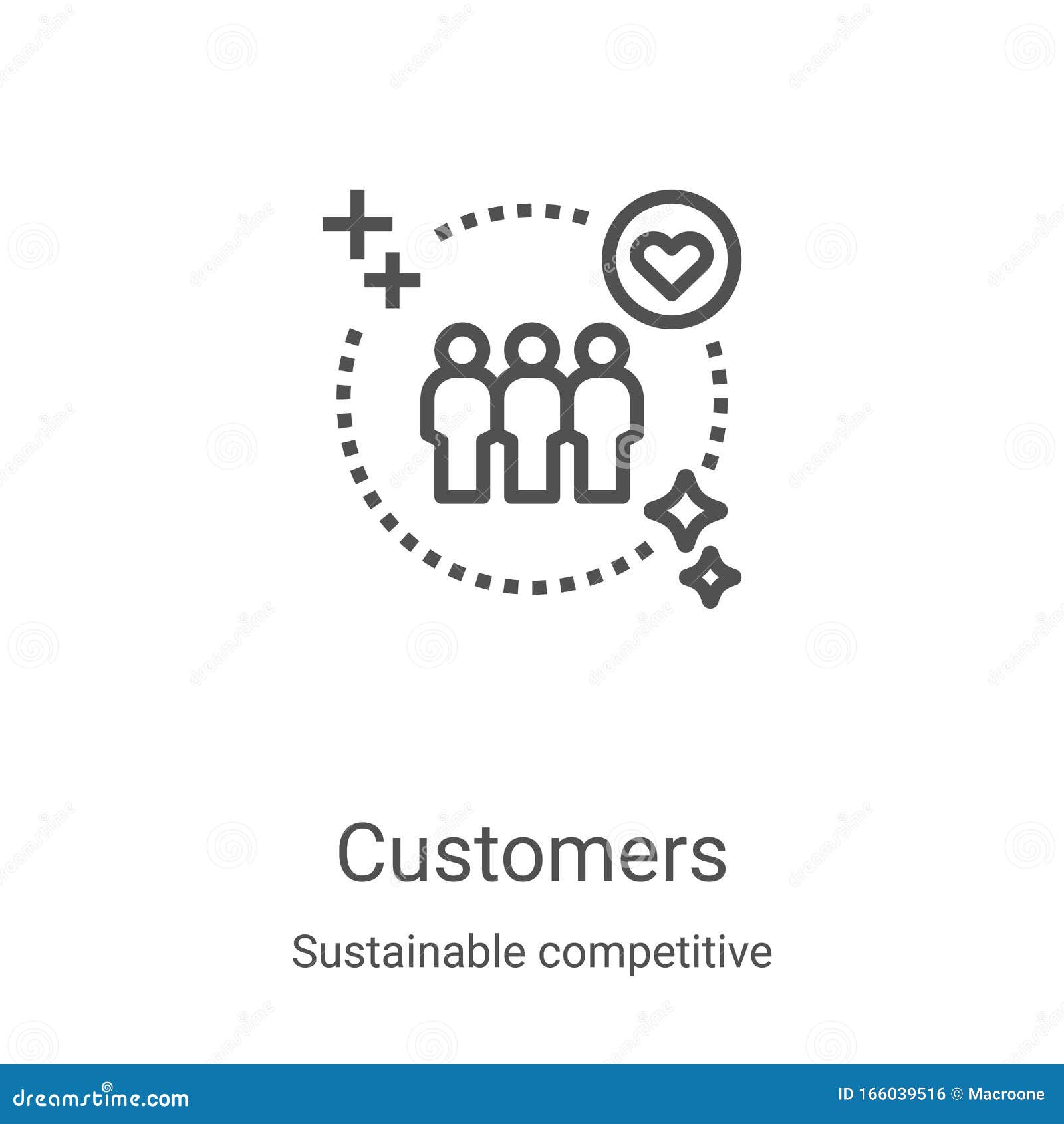 Customers Icon On White Background. Simple Element Illustration From ...