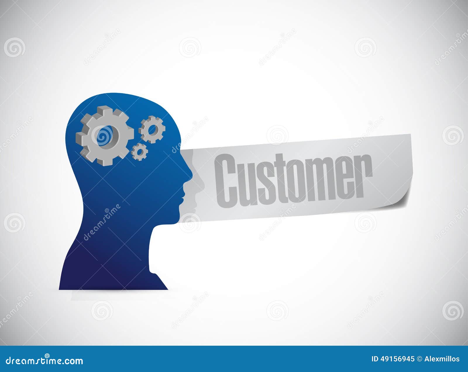 Customers in Mind Concept Illustration Stock Image - Image of copy ...