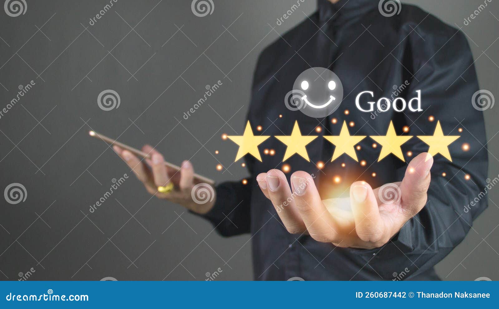 Customers Rate Their Satisfaction with the Service 5 Stars Stock Photo ...