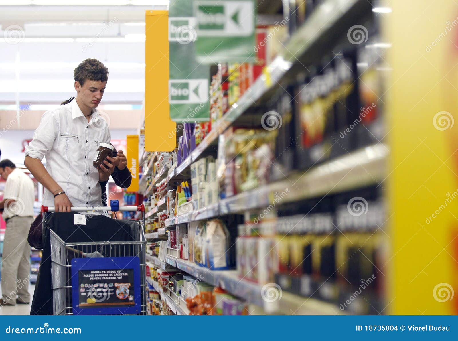 Customers Shopping at Supermarket Editorial Stock Image - Image of ...