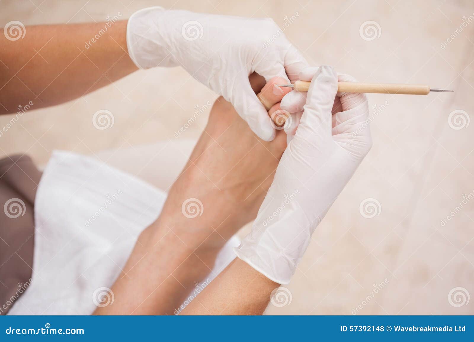 Customers Toe Nails Getting Cleaned Stock Photo - Image of beauty ...