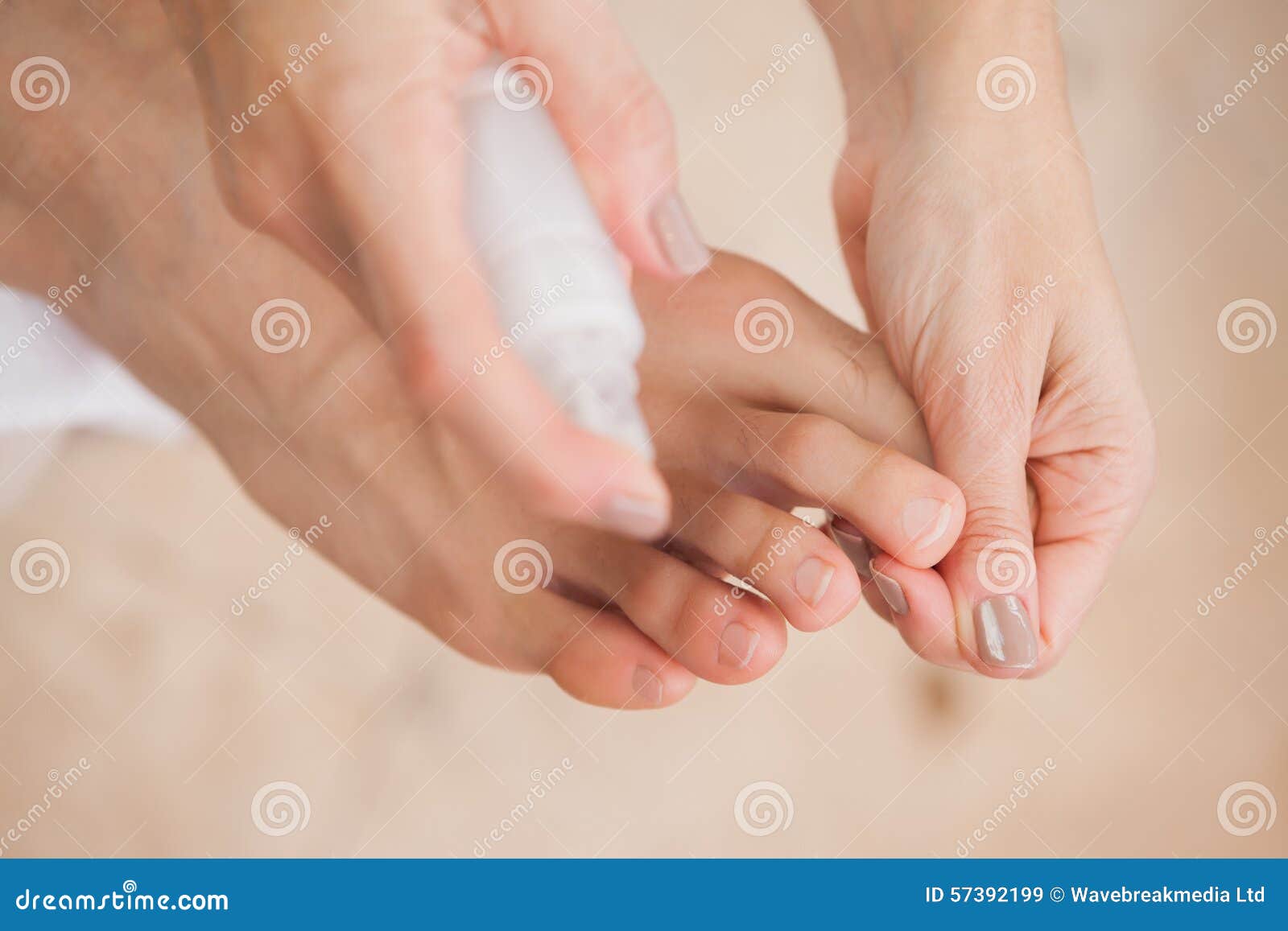 Customers Toe Nails Getting Cleaned Stock Image - Image of salon ...