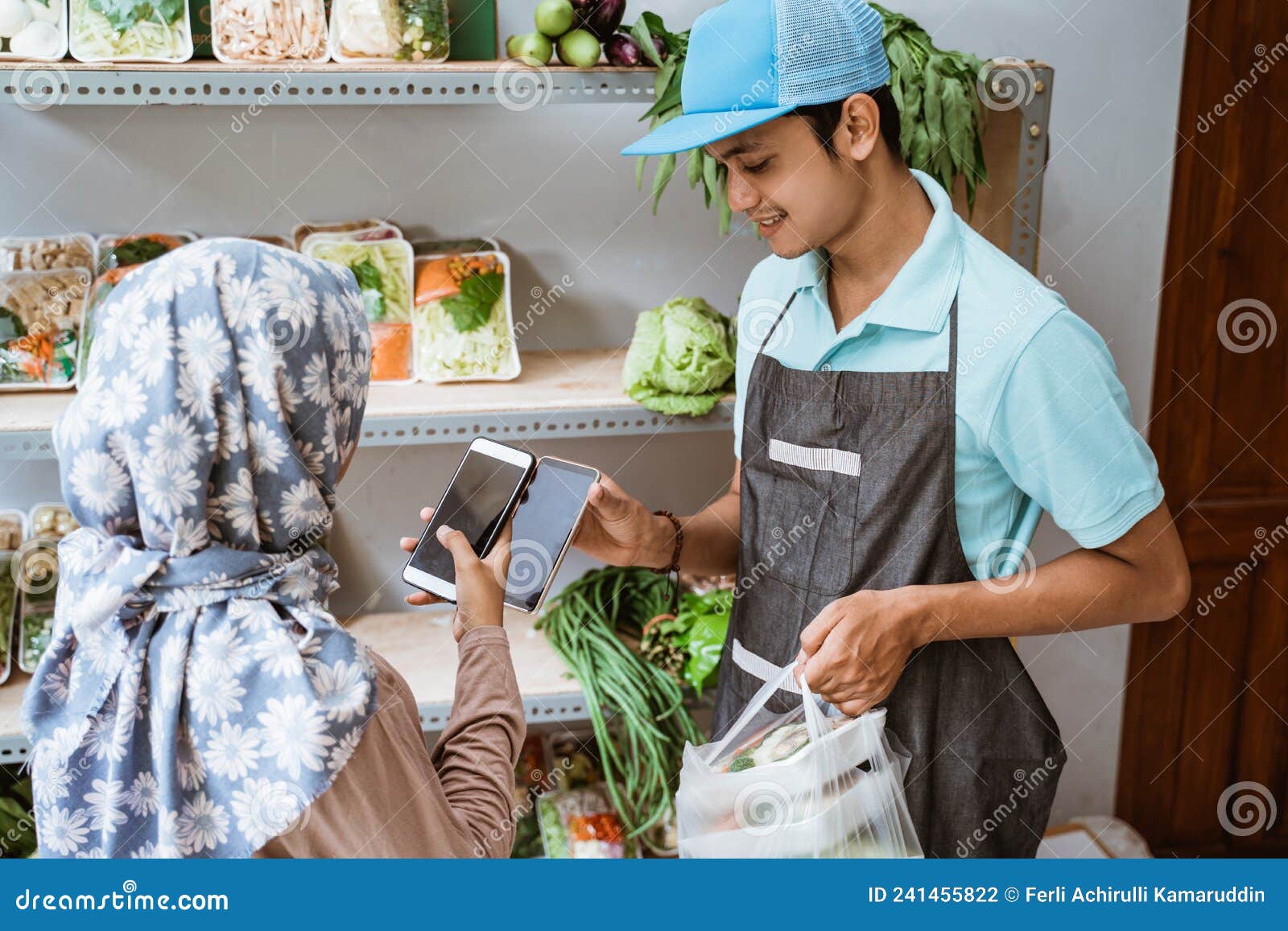 Customers Use the Barcode Scanning Facility Using Their Cellphones ...
