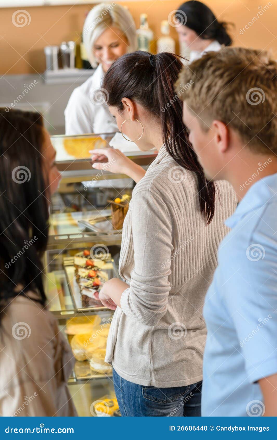 Customers Waiting in Line To Buy Dessert Stock Photo - Image of desire ...