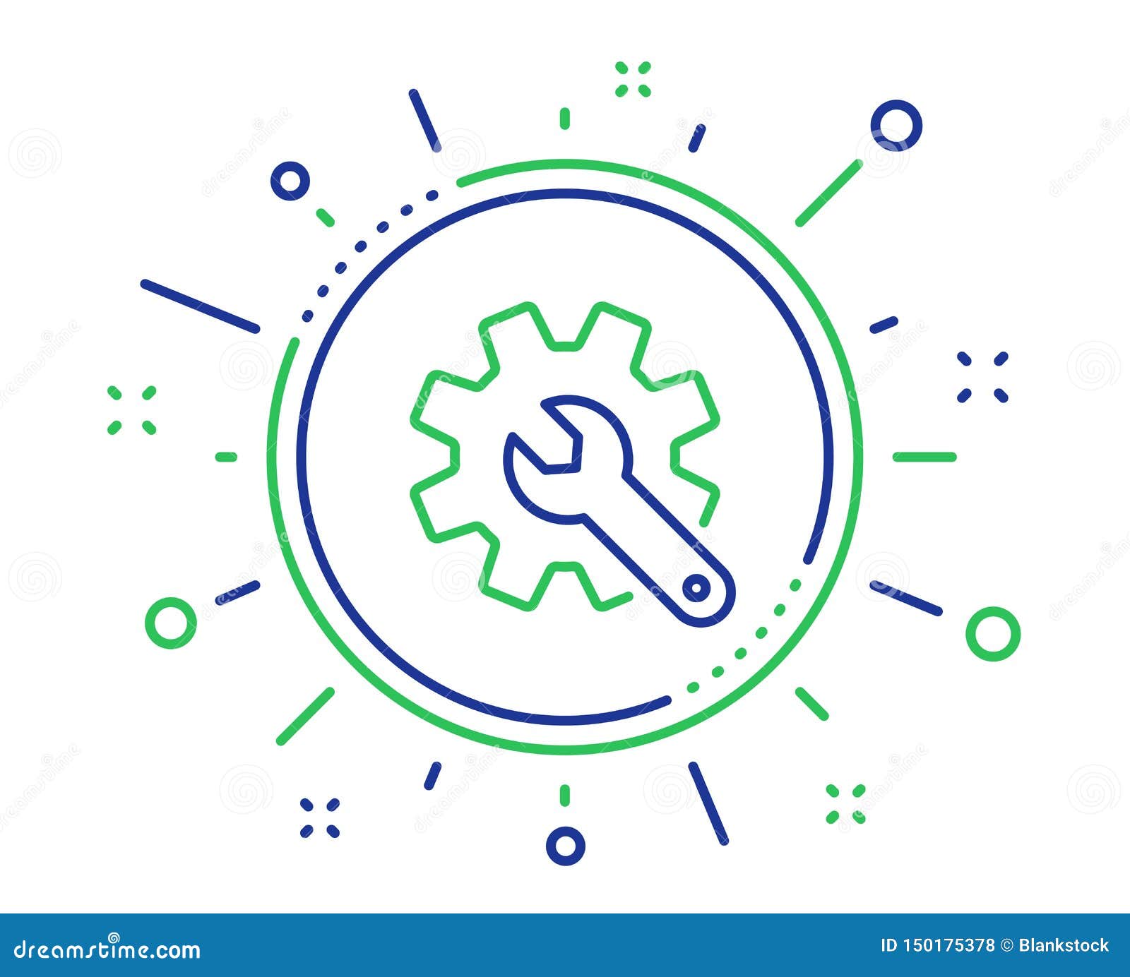 Customisation Line Icon. Settings or Editing Sign. Vector Stock Vector ...