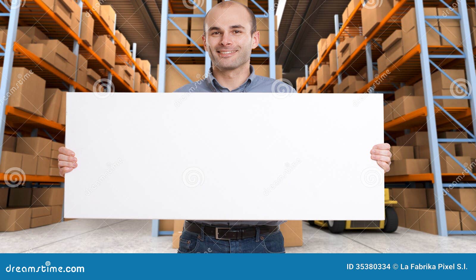 Customizable Announcement at Warehouse B Stock Photo - Image of loading ...