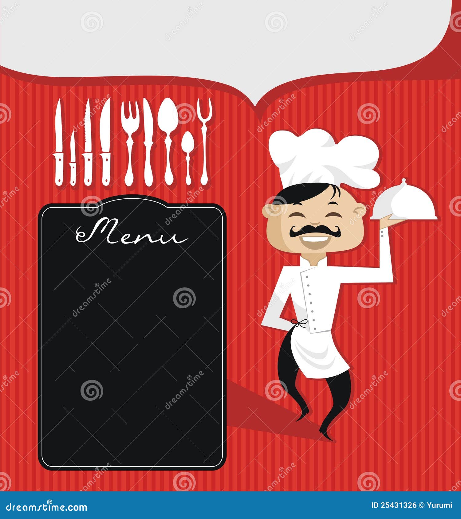 Customizable Background with Chef Stock Vector - Illustration of design ...