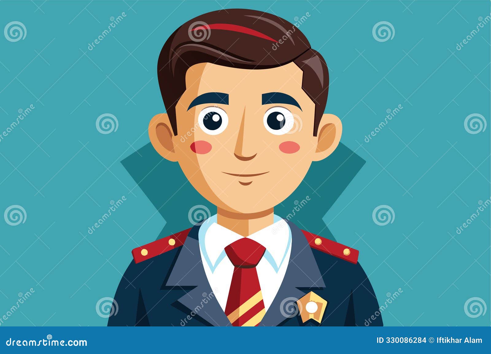 A Customizable Cartoon Representation of a Friendly Ambassador Wearing ...