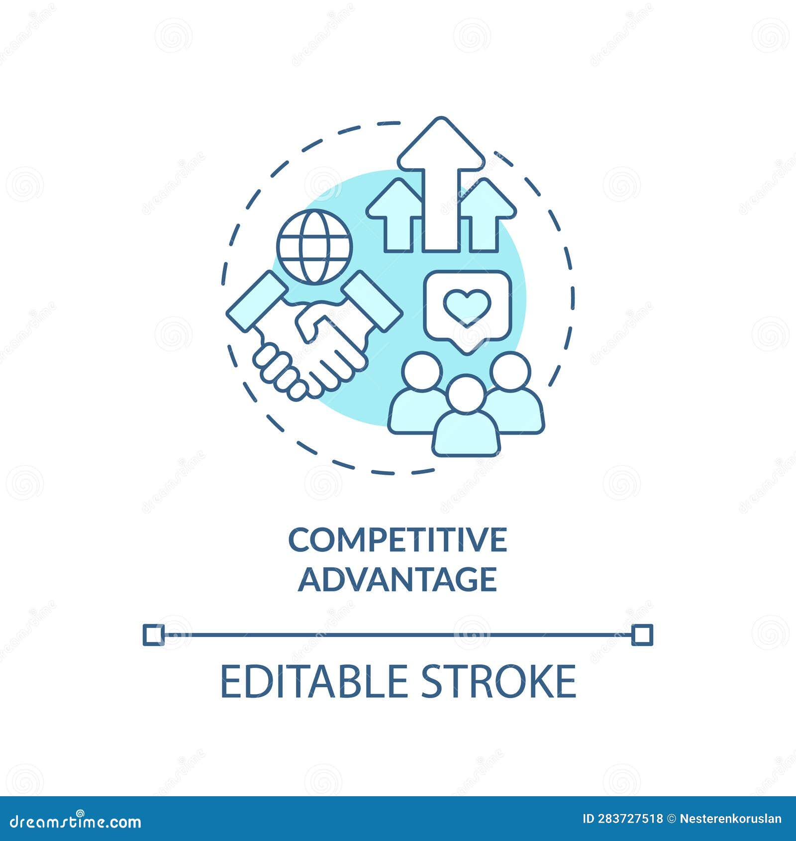 Customizable Competitive Advantage Linear Icon FDI Concept Stock Vector ... Customizable Competitive Advantage Linear Icon FDI Concept Stock Vector ...