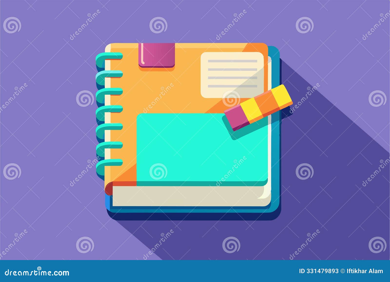 A Customizable Diary with Colorful Sections and Stickers Designed for ...