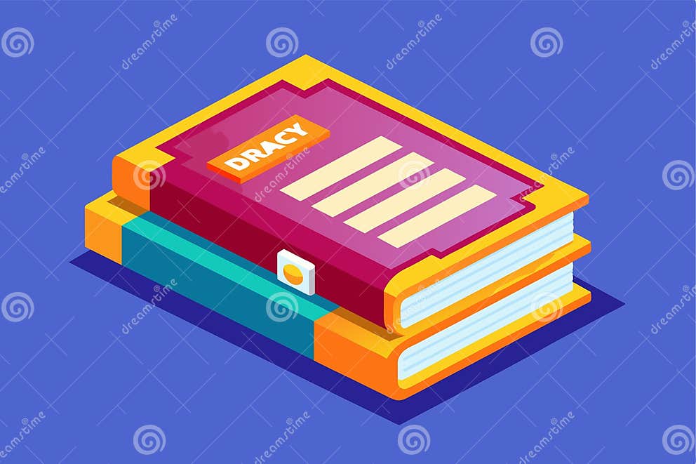 A Customizable Dictionary Illustration Showcases Unique Colors and ...