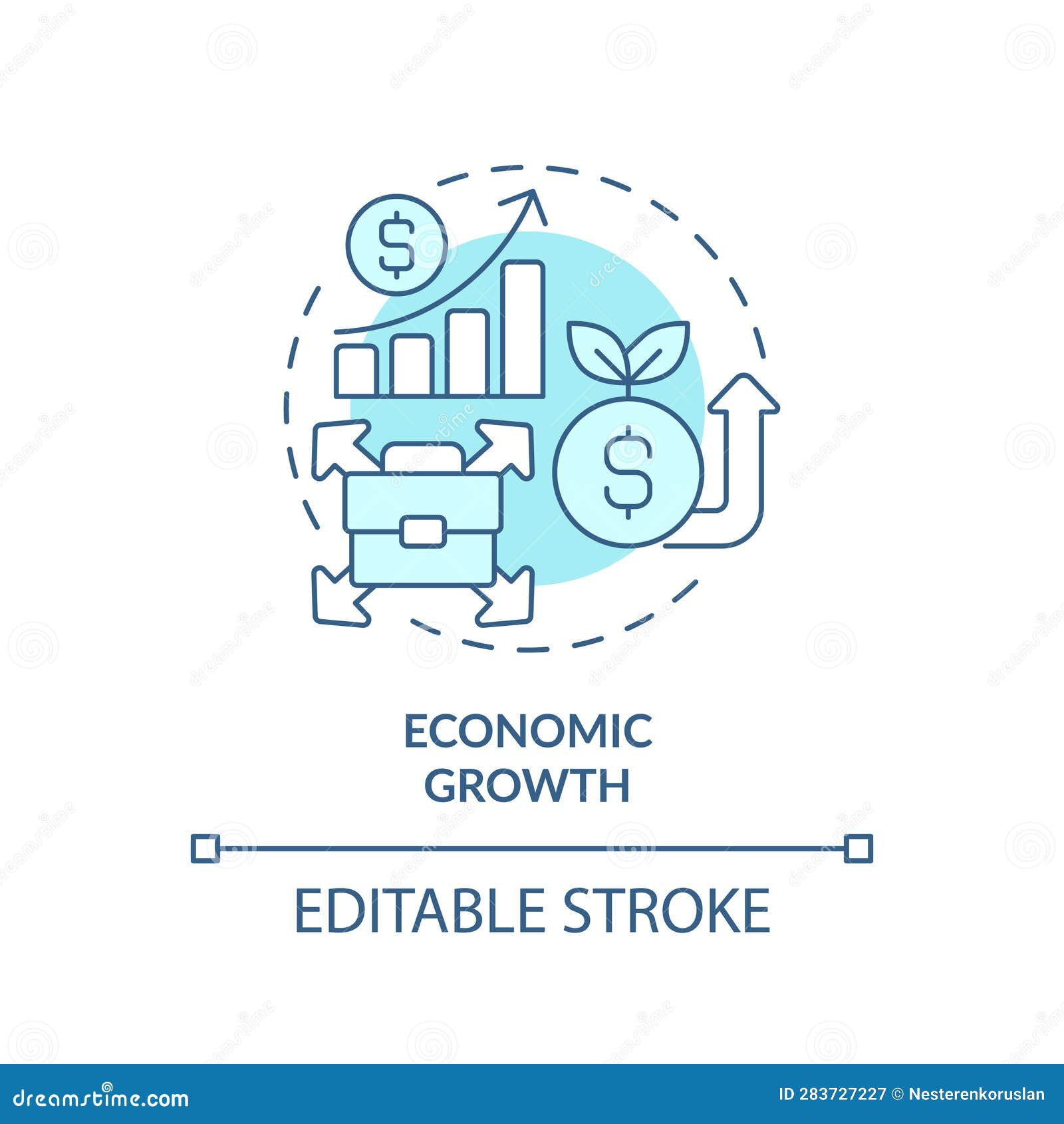 Customizable Economic Growth Linear Icon FDI Concept Stock Vector ... Customizable Economic Growth Linear Icon FDI Concept Stock Vector ...