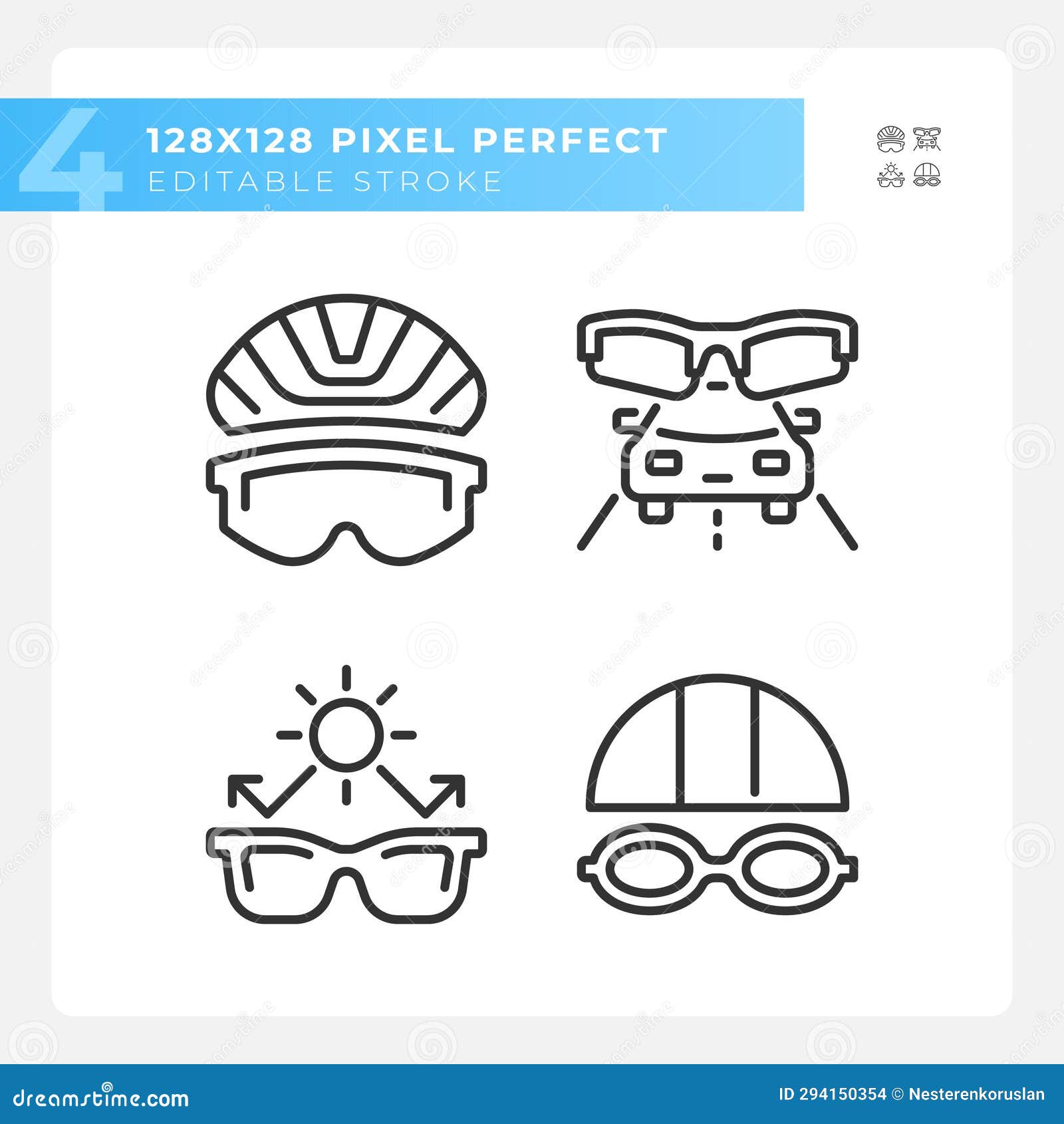 Customizable Pixel Perfect Black Eye Care Icons Set Stock Vector ...