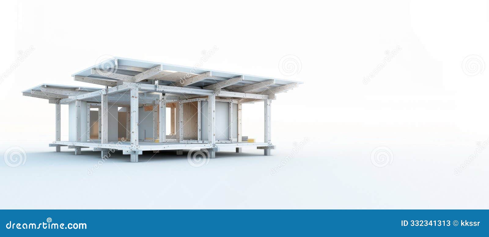 Customizable Prefab Roof with Modular Panels for Easy Assembly in ...