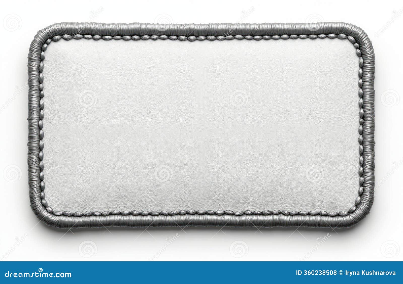 Customizable Rectangular Patch Template Featuring a White Background ...