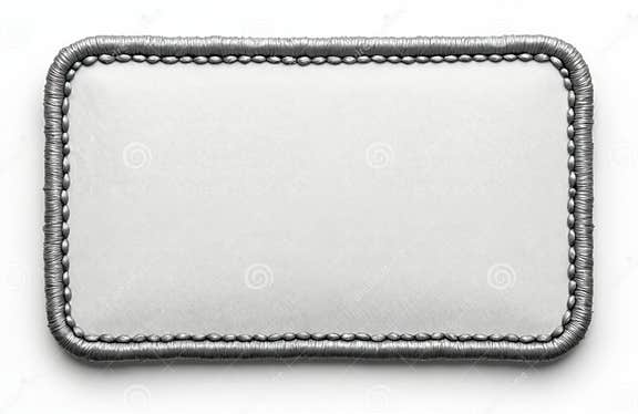 Customizable Rectangular Patch Template Featuring a White Background ...