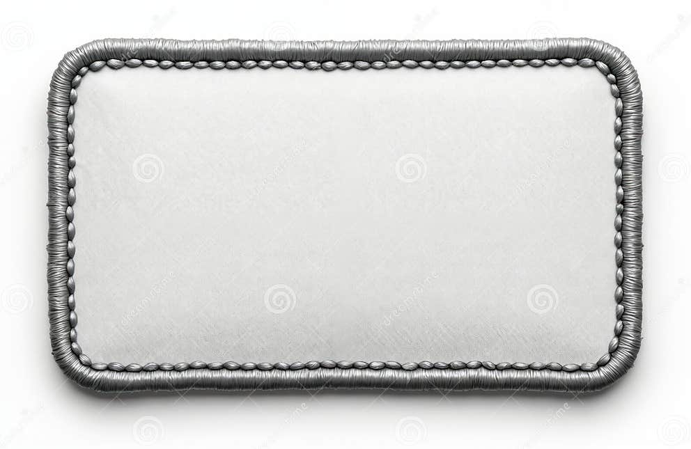 Customizable Rectangular Patch Template Featuring a White Background ...