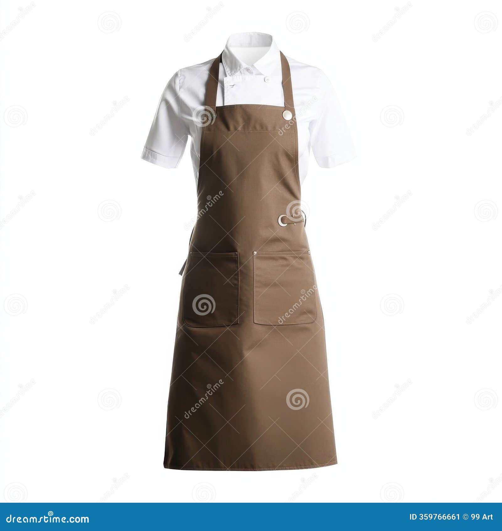 Customizable Restaurant Uniform Mockup for Professional Staff Use Stock ...