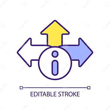 Customizable Thin Line Improved Decision-making Icon Stock Vector ...