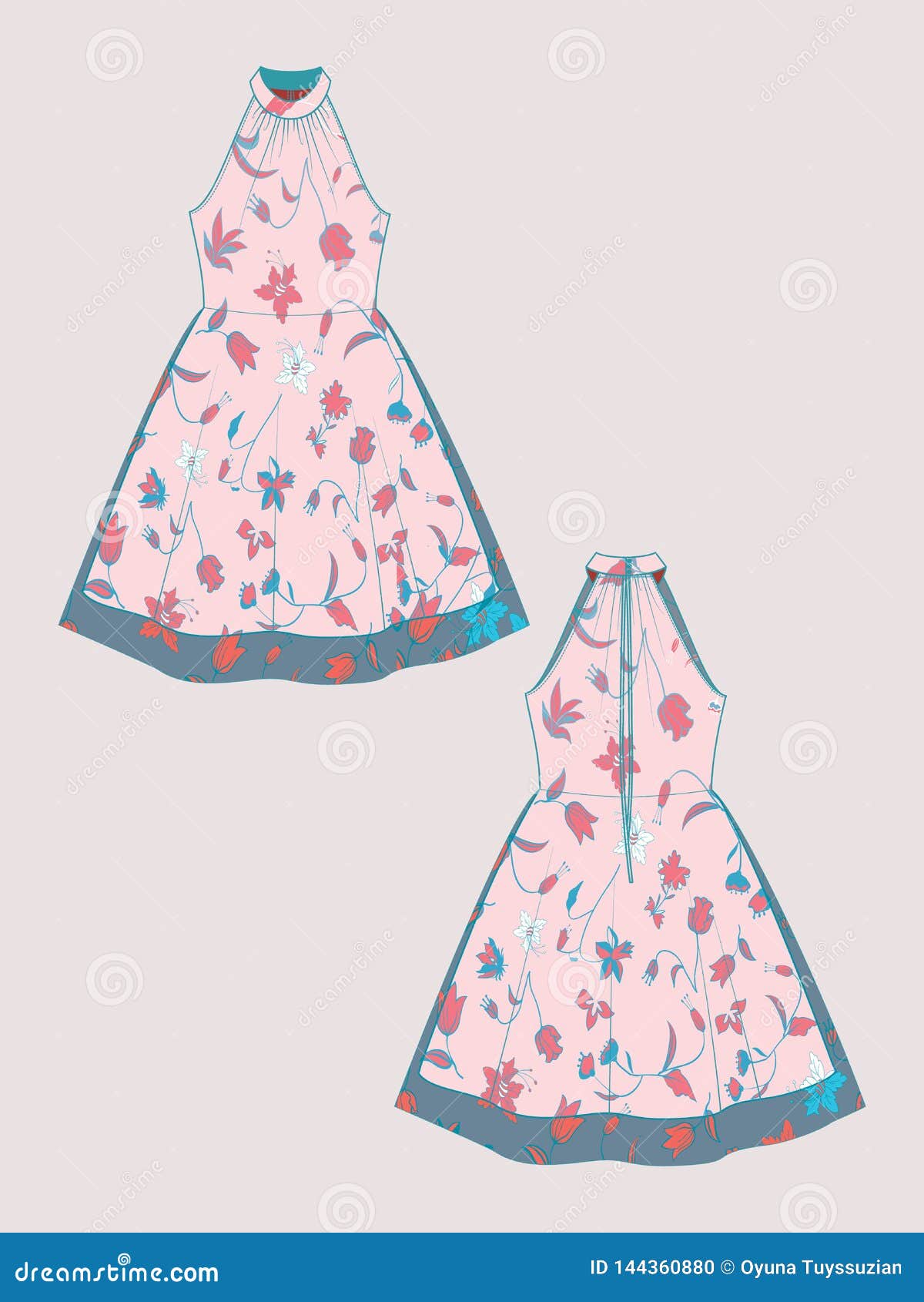 CUSTOMIZABLE VECTOR GARMENT TEMPLATE Stock Vector - Illustration of ...