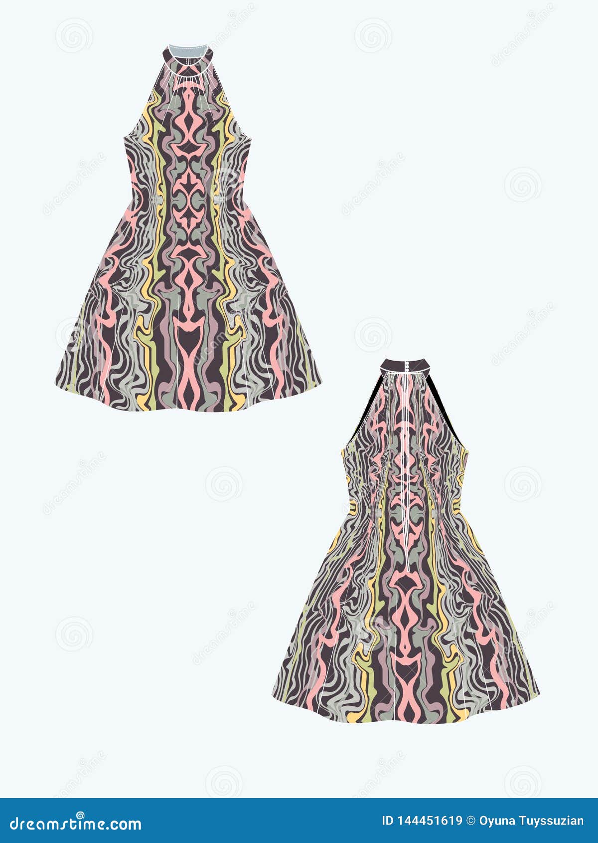 CUSTOMIZABLE VECTOR GARMENT TEMPLATE Stock Vector - Illustration of ...