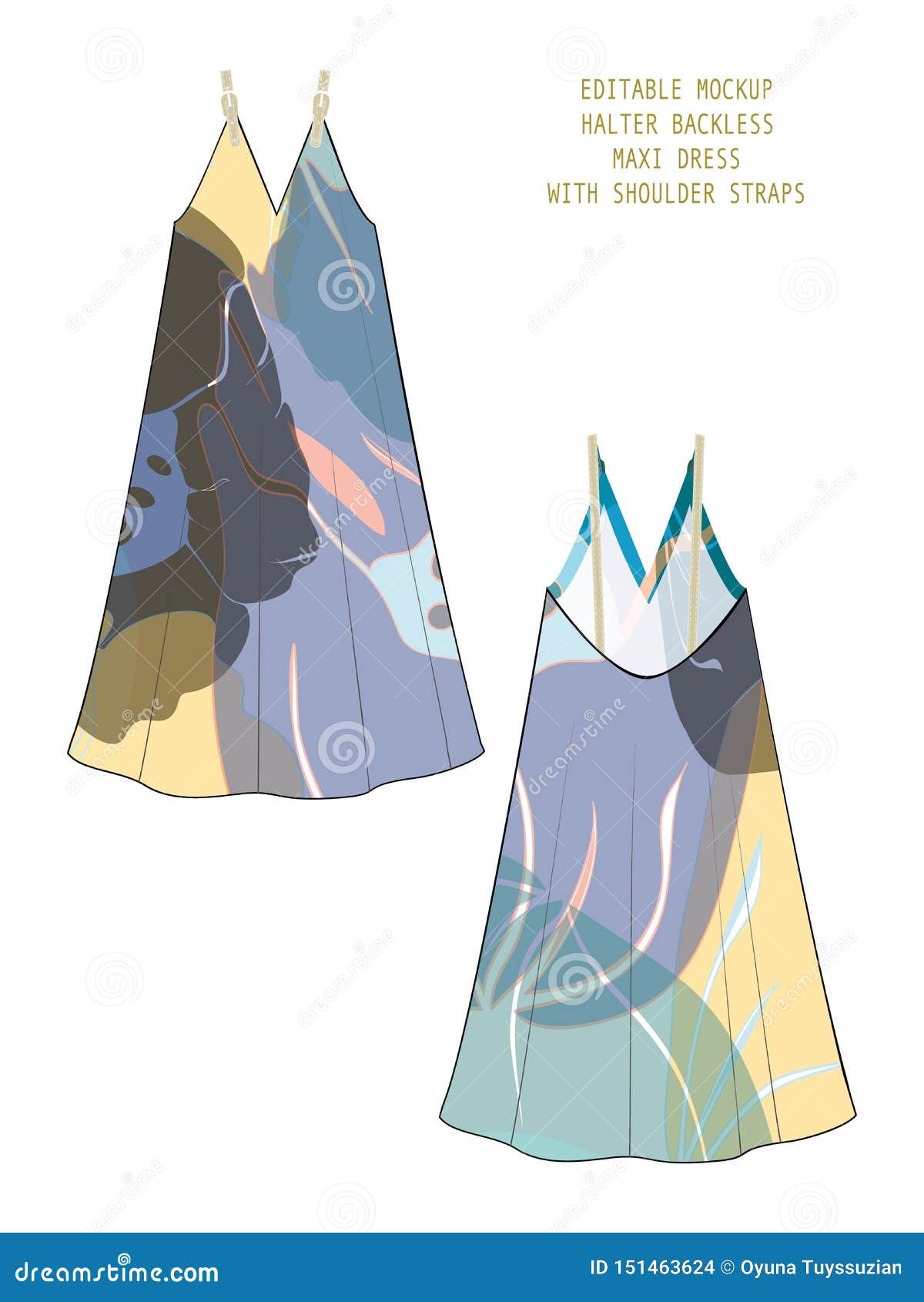CUSTOMIZABLE VECTOR GARMENT TEMPLATE Stock Vector - Illustration of ...